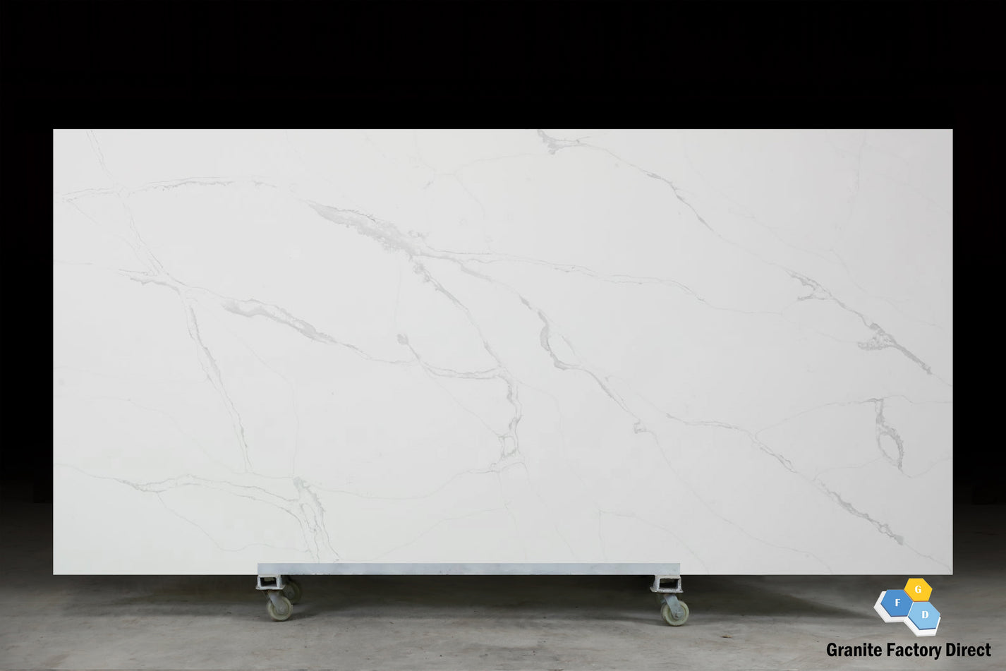 Calacatta Classic Quartz Countertop, Island, and Slab – Granite Factory ...