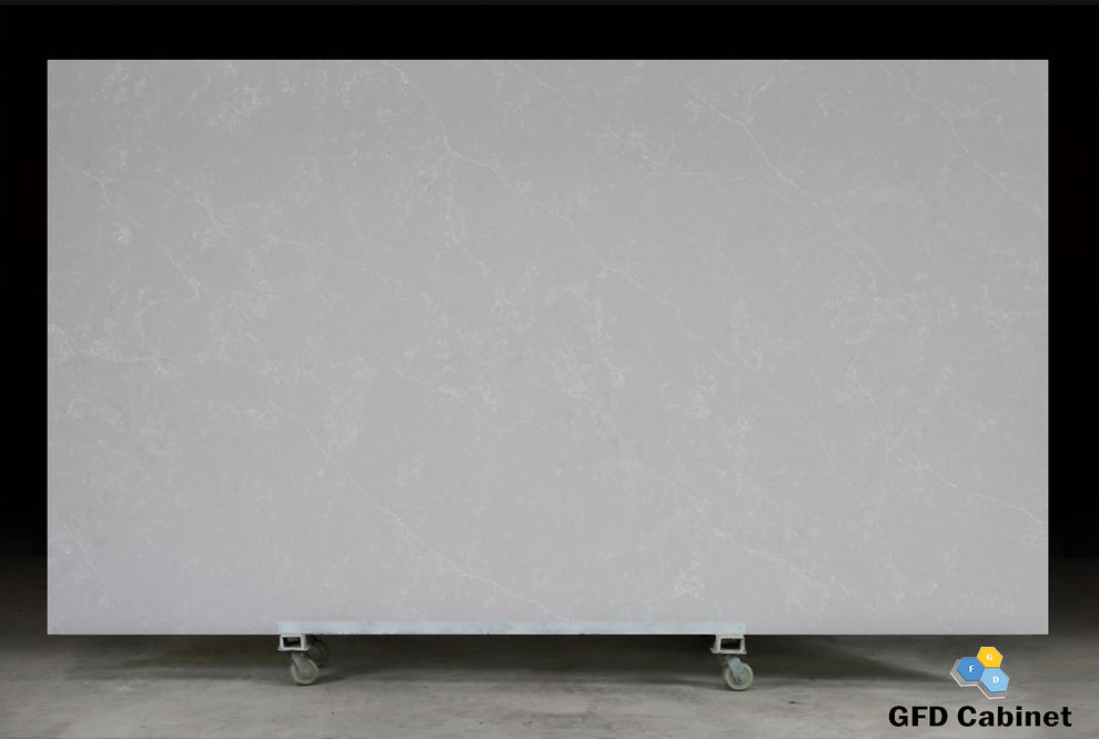 Coastal Grey Quartz Countertop and Island – Granite Factory Direct