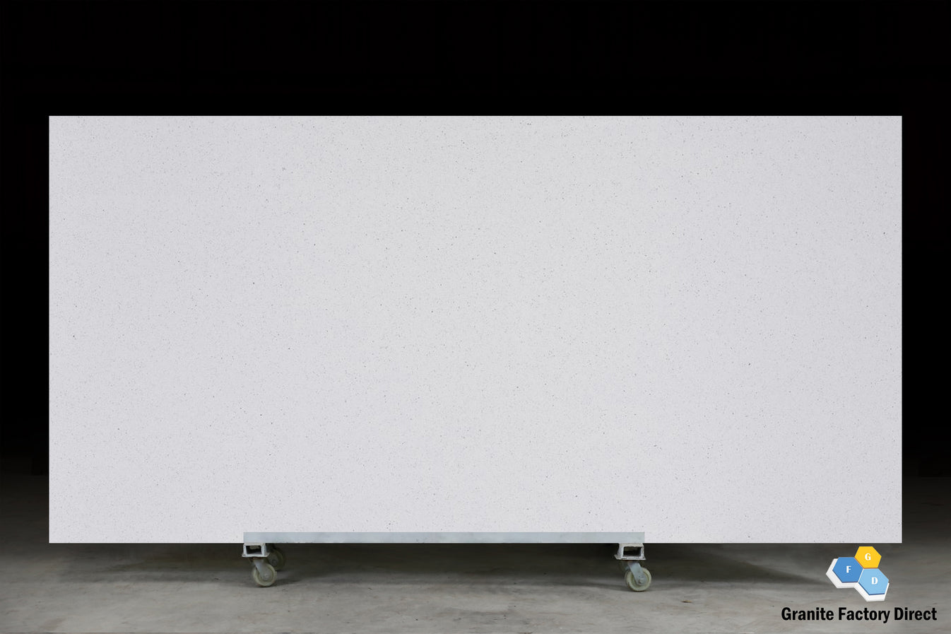 Crystal White Quartz Countertop, Island, and Slab – Granite Factory Direct