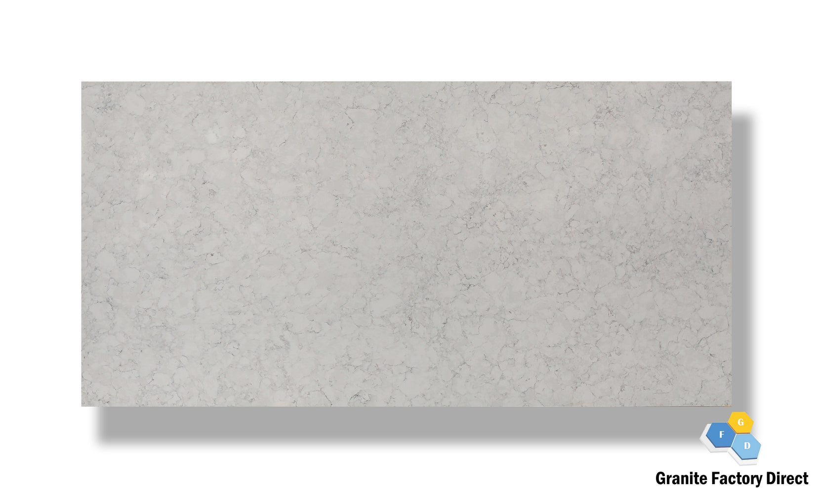 Alaska White Quartz Countertop, Island, and Slab – Granite Factory Direct