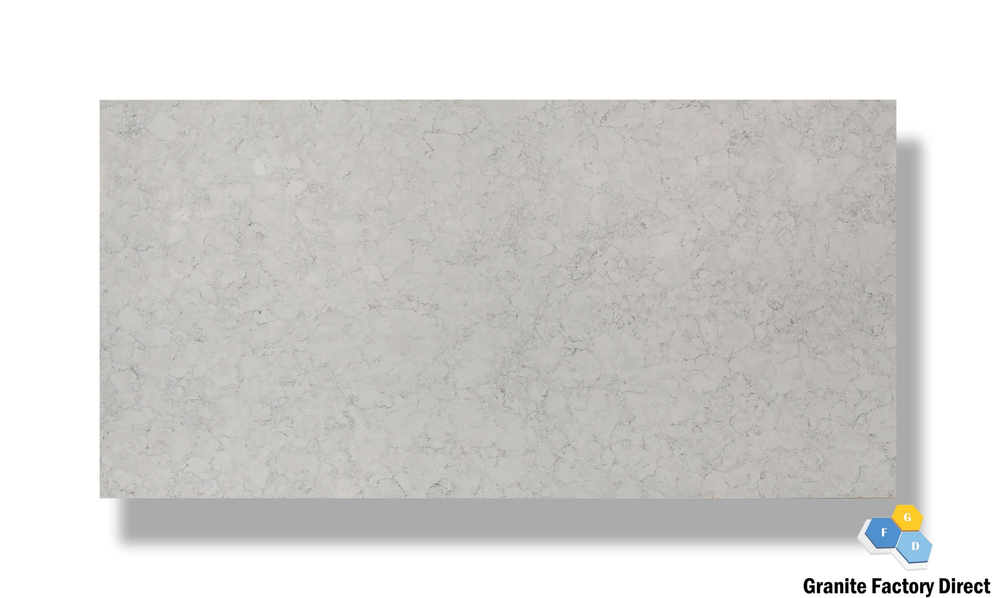 Alaska White Quartz Countertop, Island, and Slab – Granite Factory Direct