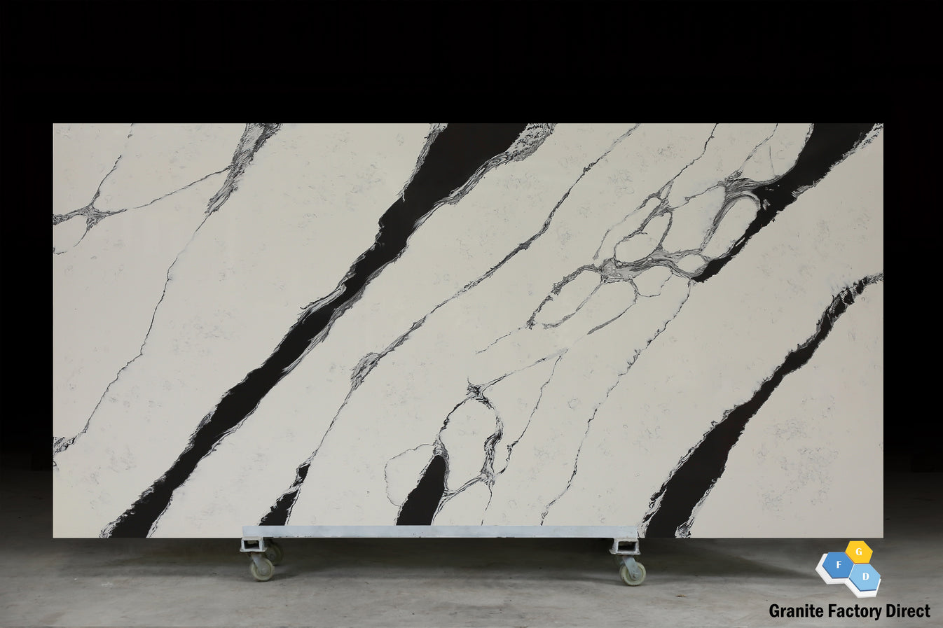 Calacatta Unique Quartz Countertop and Island – Granite Factory Direct