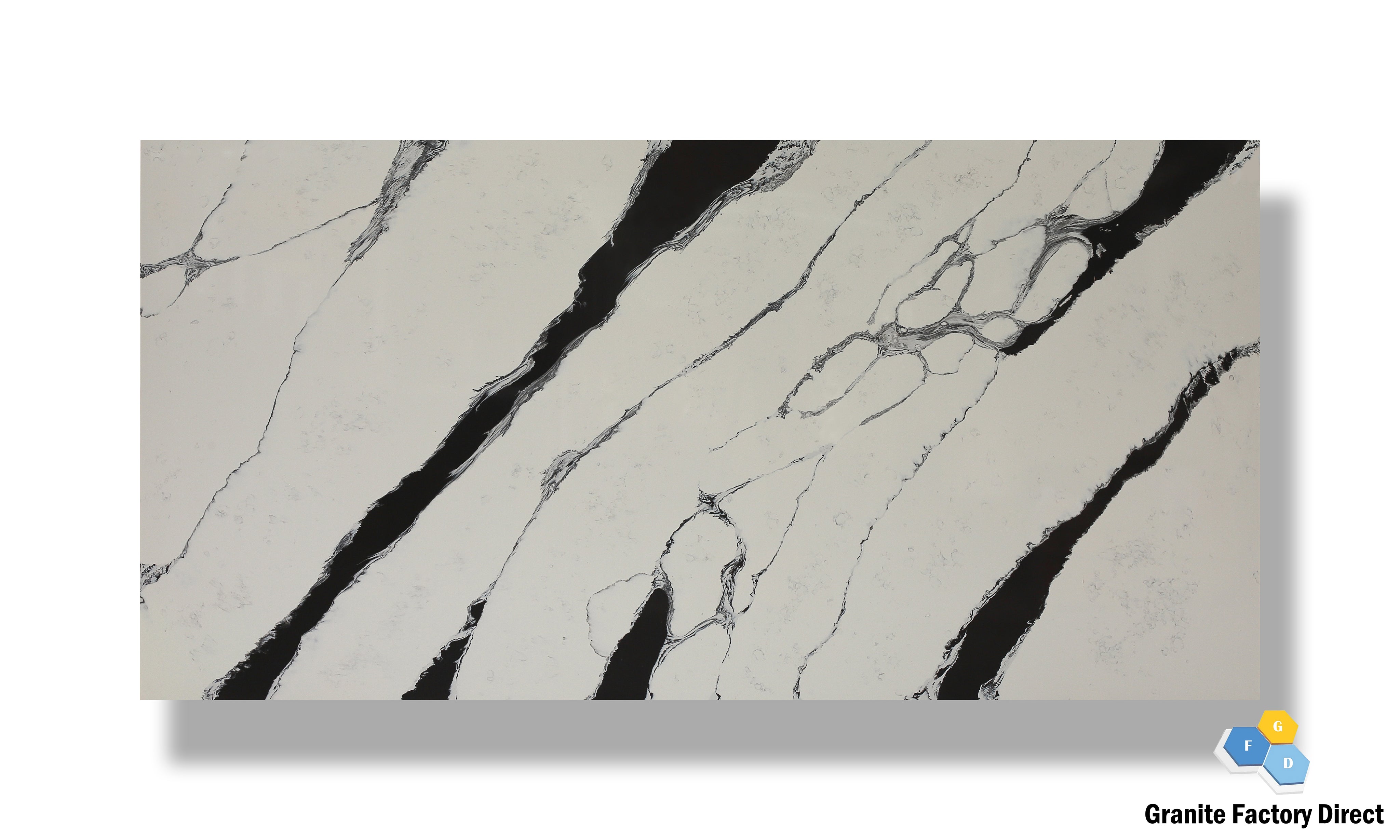 Calacatta Unique Quartz Countertop and Island – Granite Factory Direct