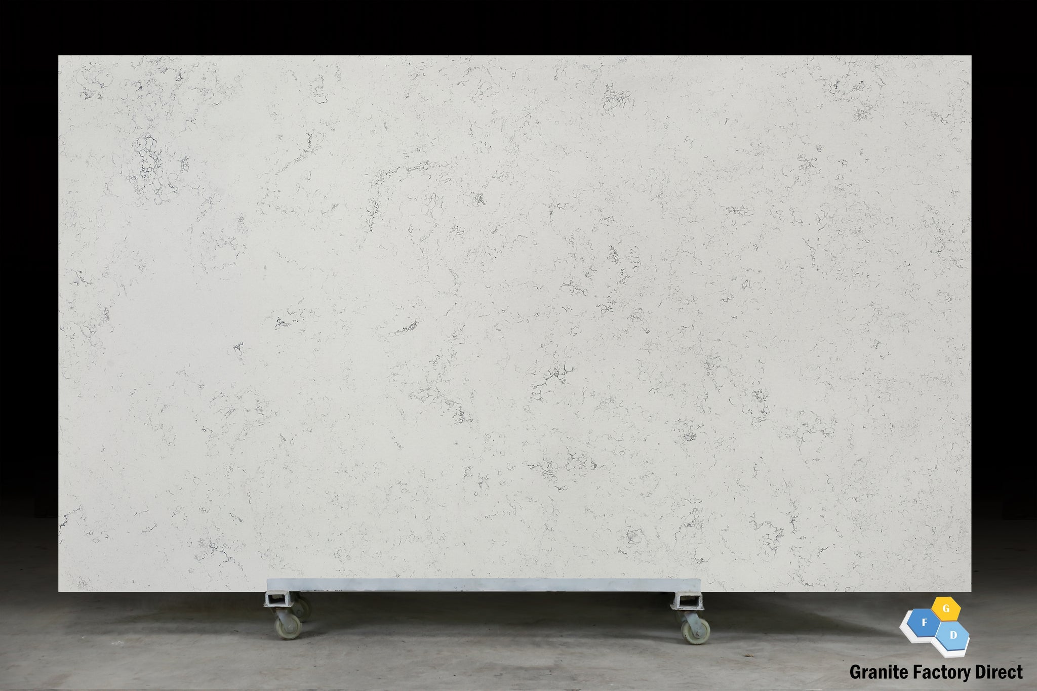 Carrara White Quartz Countertop, Island, and Slab – Granite Factory Direct