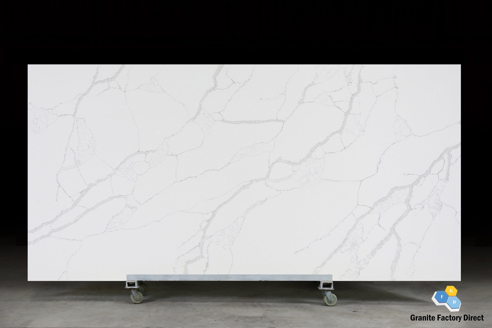 Statuorio White Quartz Countertop, Island, and Slab – Granite Factory ...
