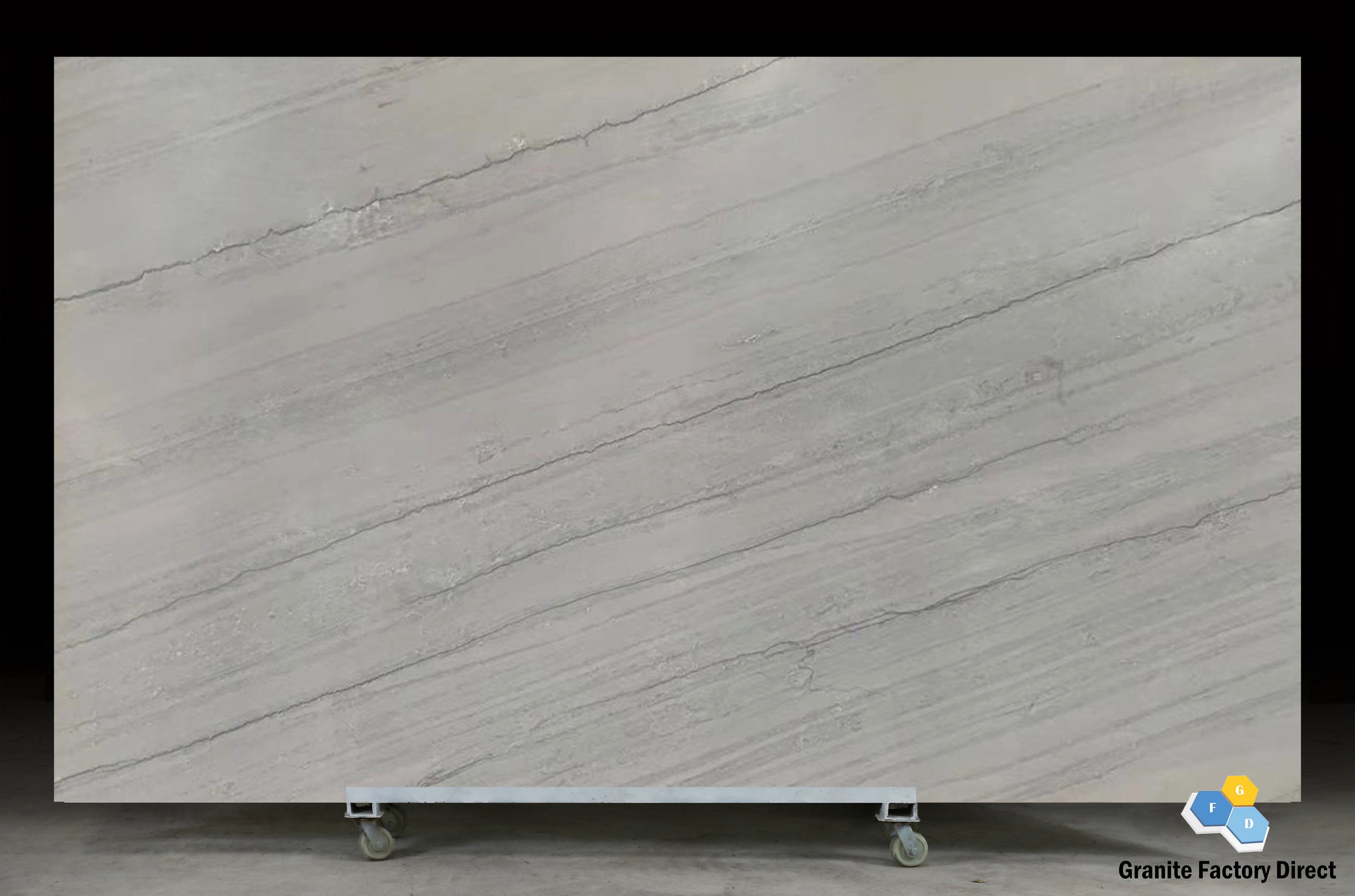 White Macaubas Quartzite Countertop and Island – Granite Factory Direct